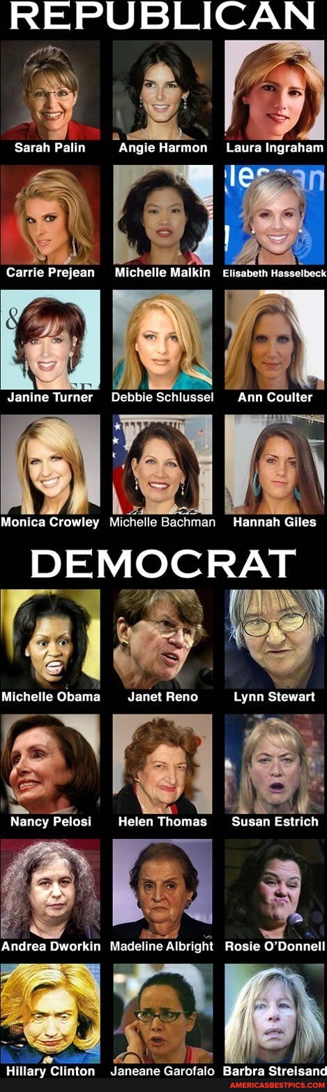REPUBLICAN Sarah Palin Angie Harmon Laura Ingraham Carrie Prejean ...