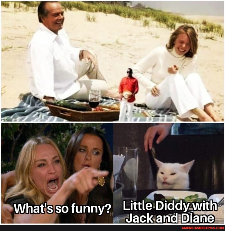 What's so funny? Little Diddy with Jack and Diane - America’s best pics ...