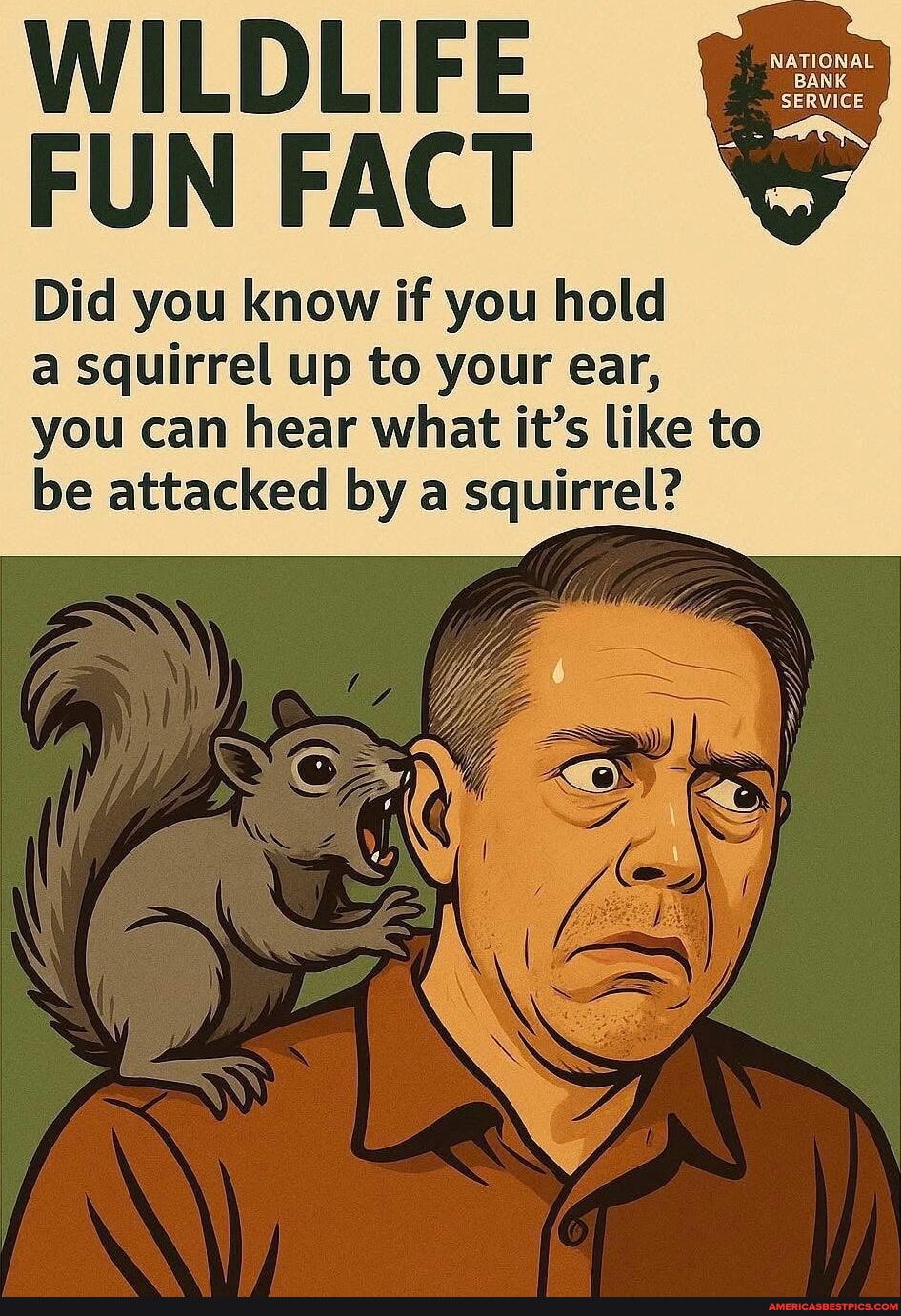 WILDLIFE FUN FACT BANK Did you know if you hold a squirrel up to your ...