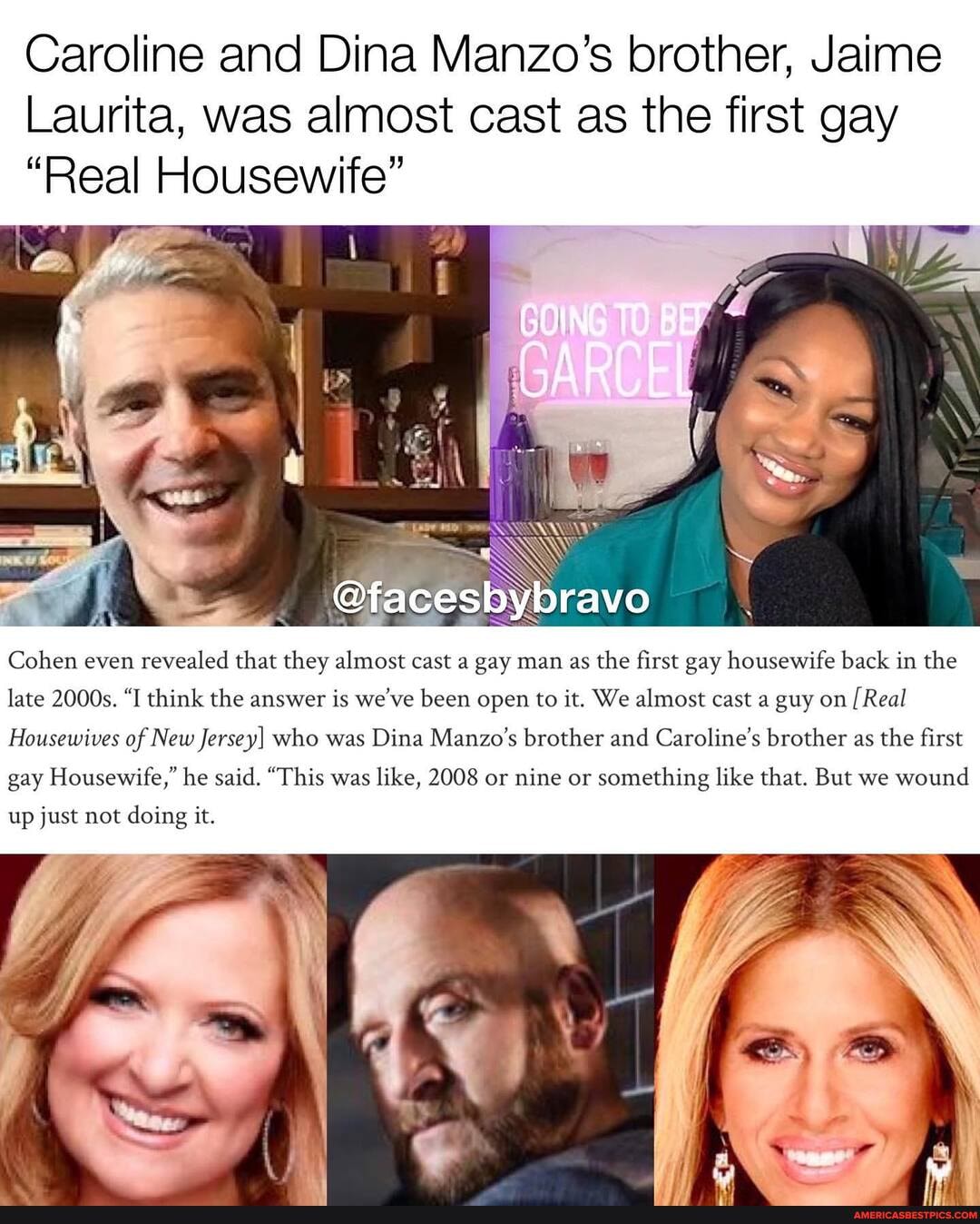 Caroline and Dina Manzo's brother, Jaime Laurita, was almost cast as ...