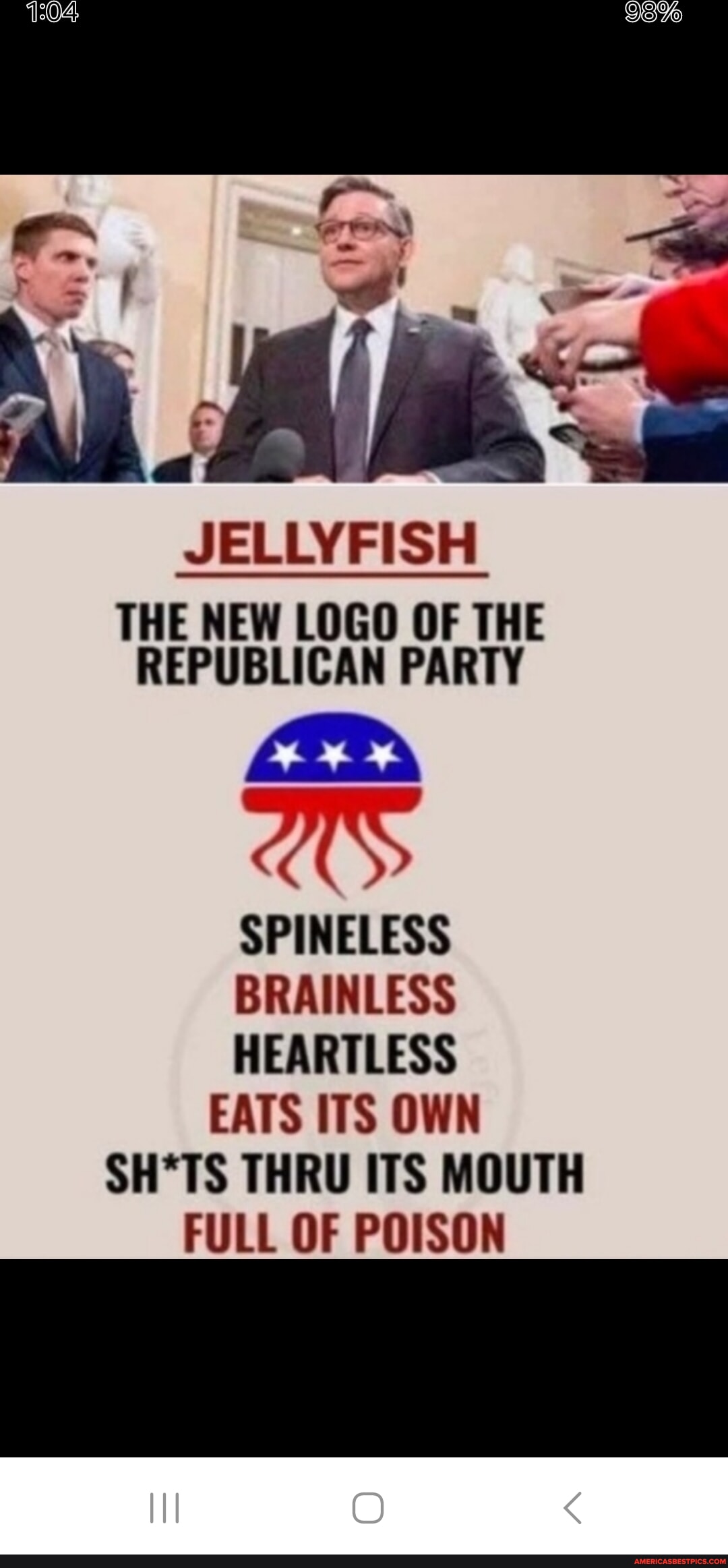 JELLYFISH THE NEW LOGO OF THE REPUBLICAN PARTY SPINELESS BRAINLESS ...