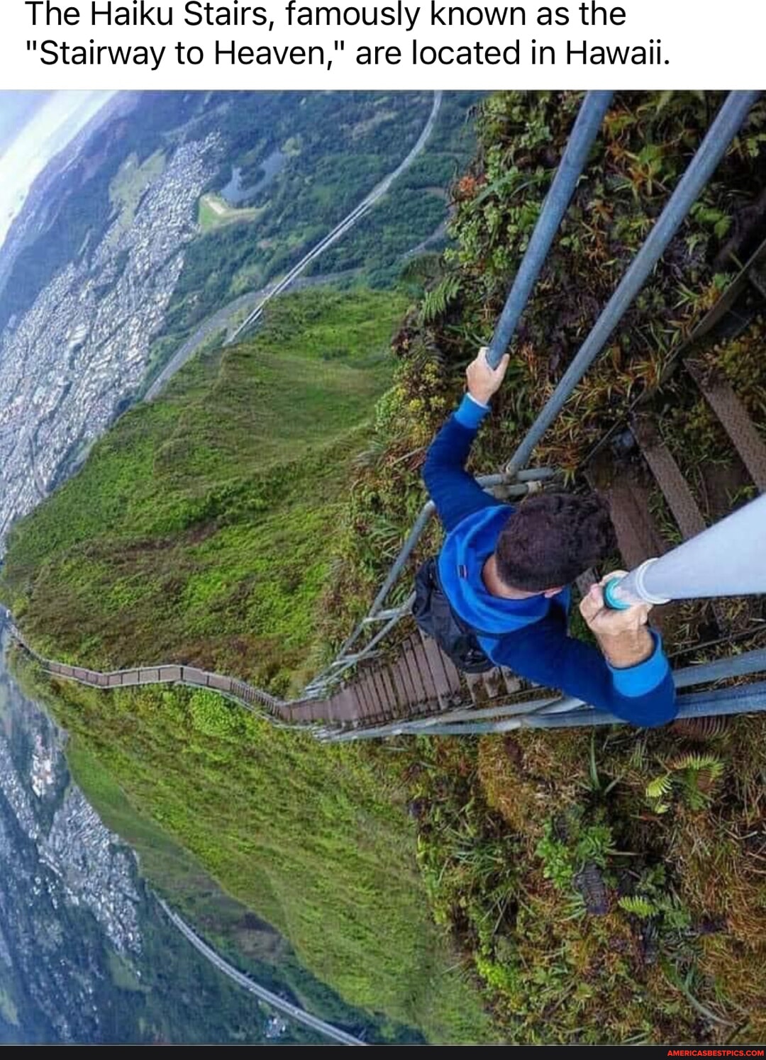 The Haiku Stairs, famously Known as the "Stairway to Heaven," are ...