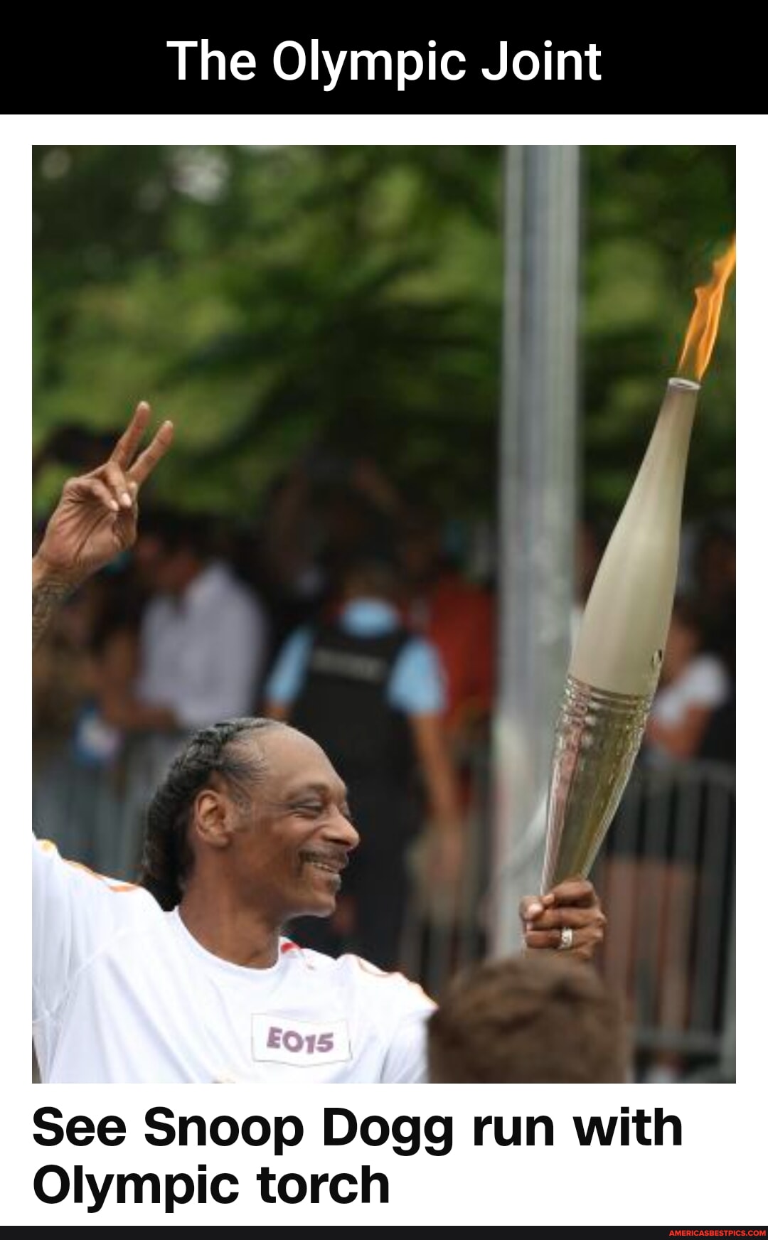 The Olympic Joint See Snoop Dogg run with Olympic torch - America’s ...