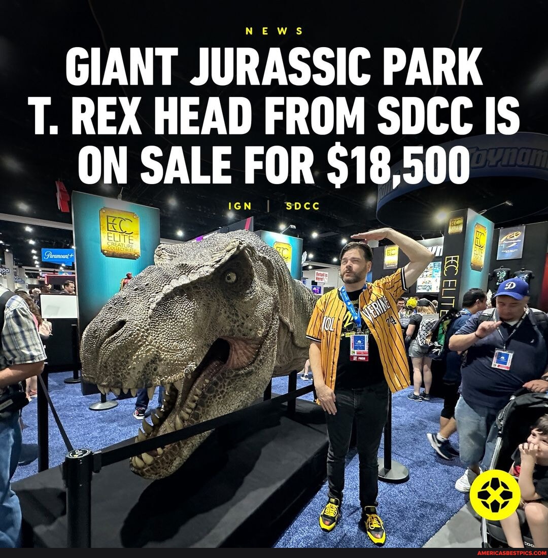 Elite Creature Collectibles' life-sized Jurassic Park T. Rex from the # ...