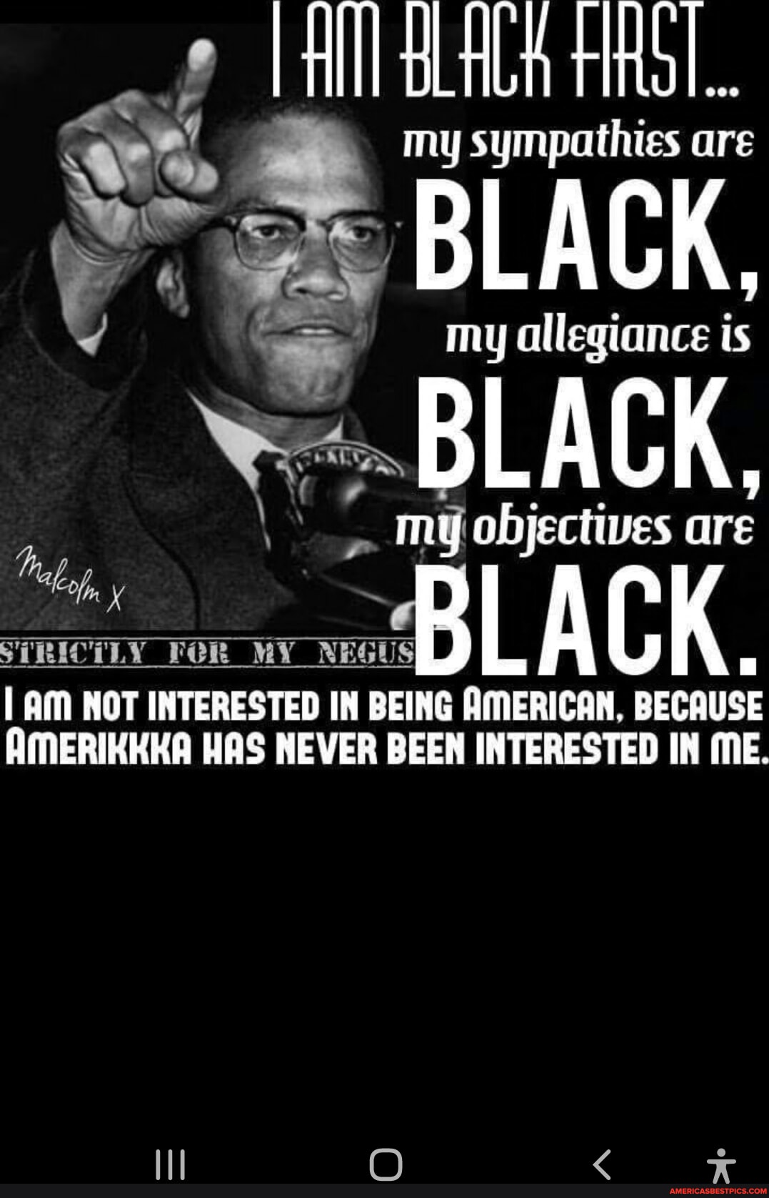 My sympathies are BLACK, BLACK, objectives are BLACK. Makey y STRICTLY ...