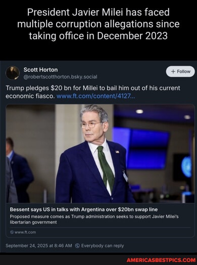 President Javier Milei has faced multiple corruption allegations since ...