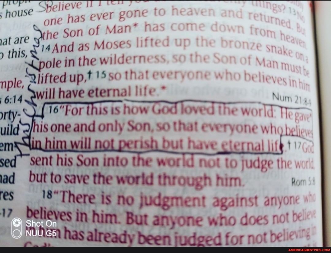 Use heve are this, one has ever pore at are he Son of Ma i4And as Moses ...