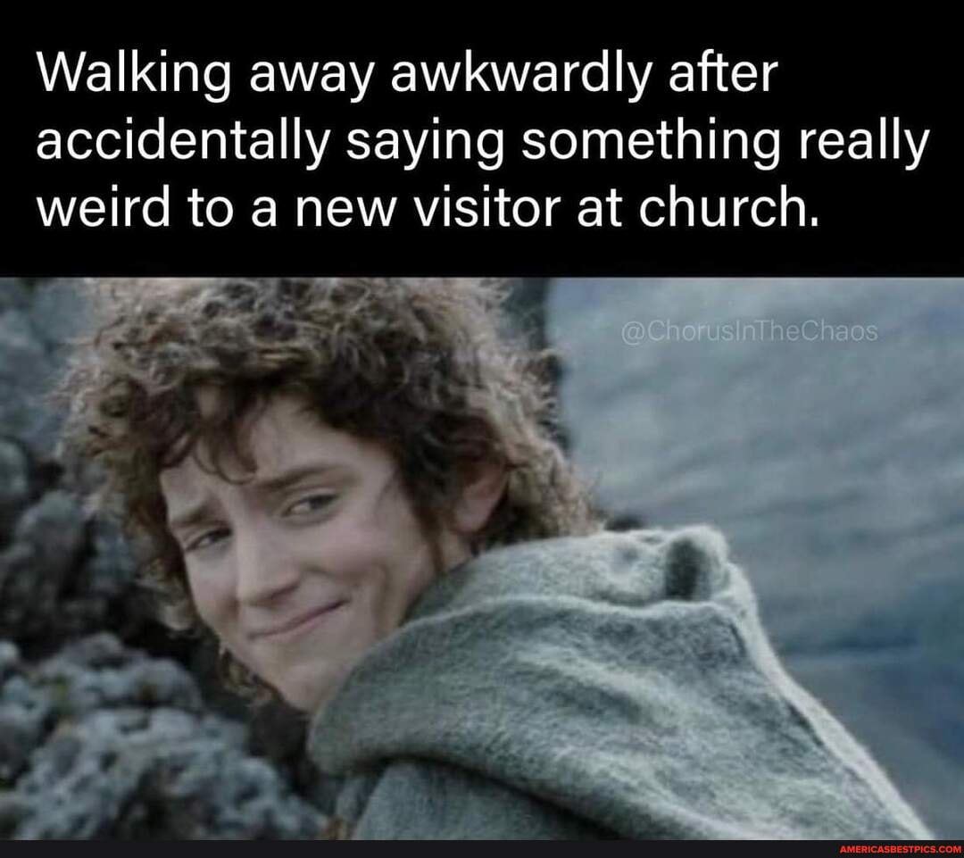 Walking away awkwardly after accidentally saying something really weird ...