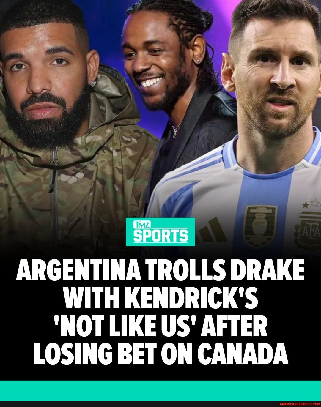 Lionel Messi's Argentina squad ruthlessly trolled the hell outta Drake ...