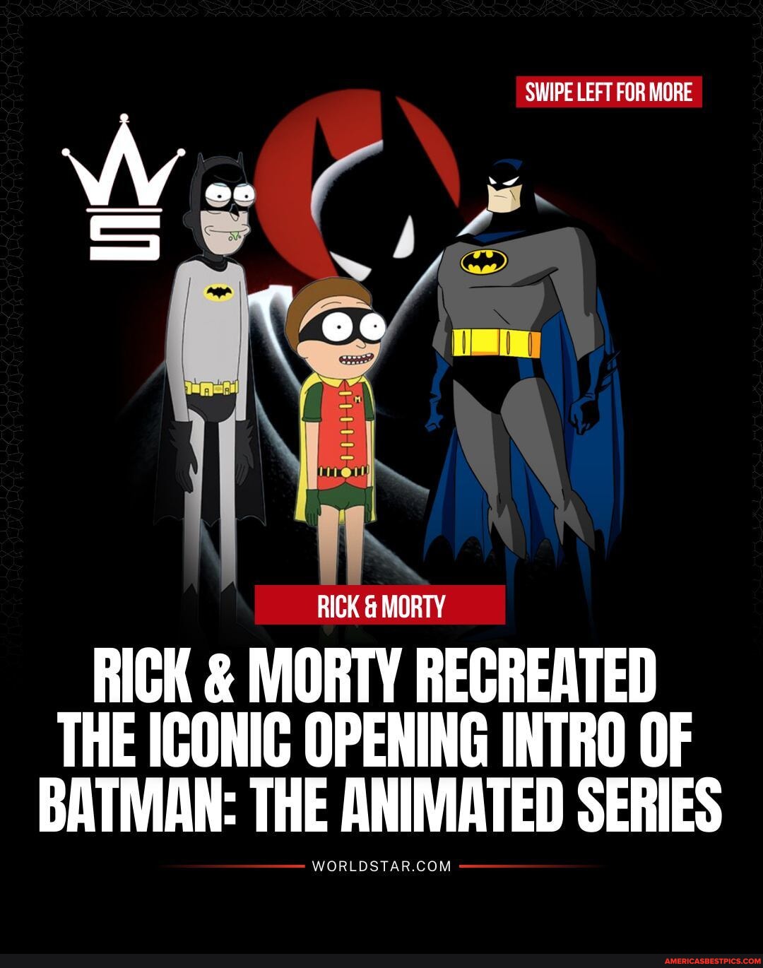 #RicknMorty recreated the iconic opening intro of #Batman: # ...