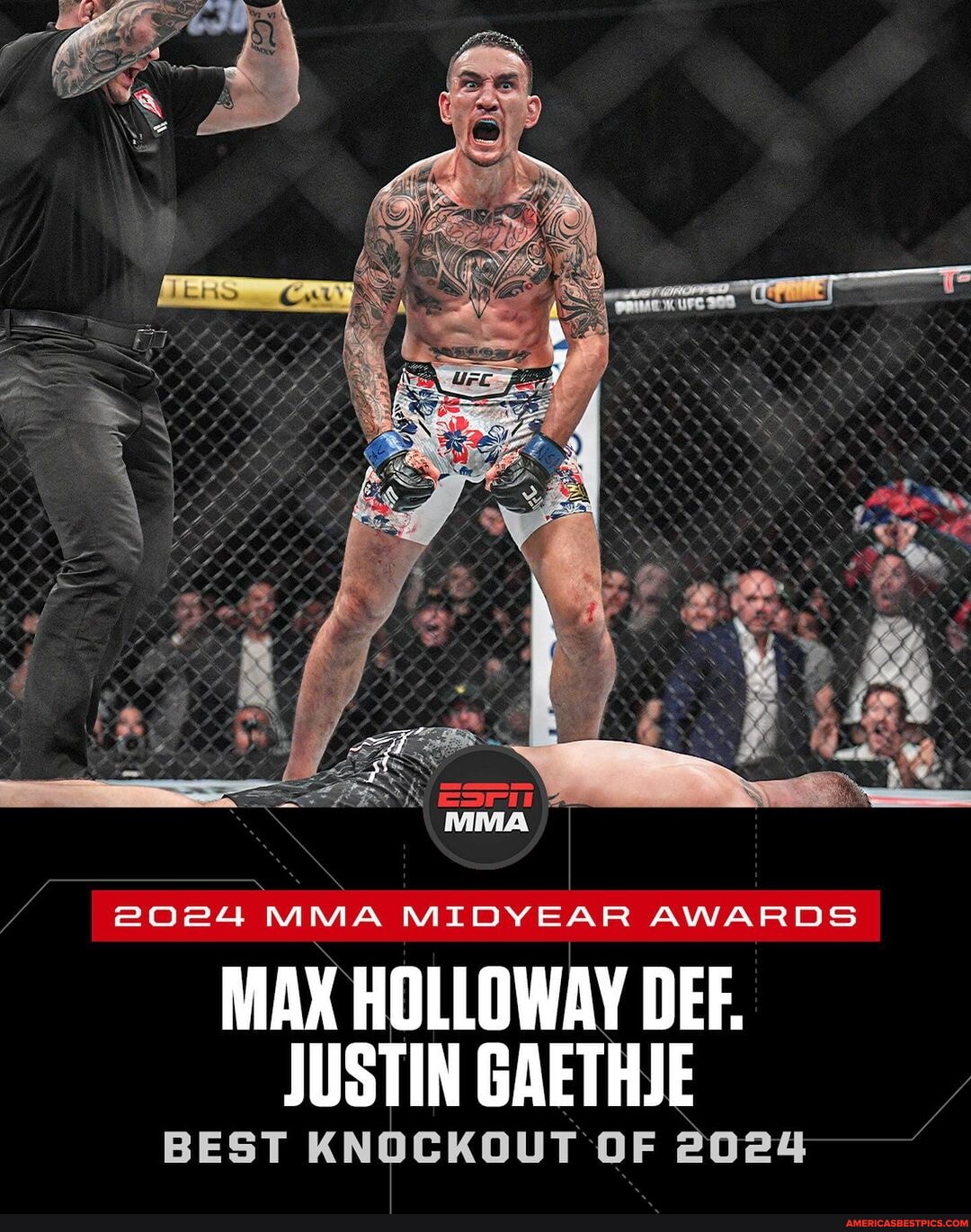 Max Holloway and Justin Gaethje’s iconic fight at UFC 300 will go down ...