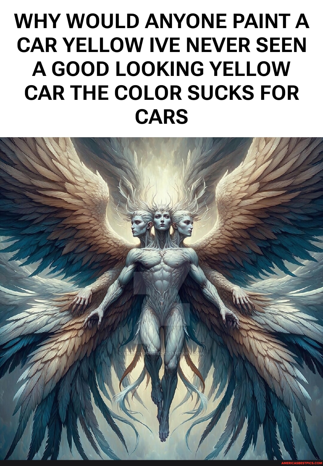 WHY WOULD ANYONE PAINT A CAR YELLOW IVE NEVER SEEN A GOOD LOOKING ...