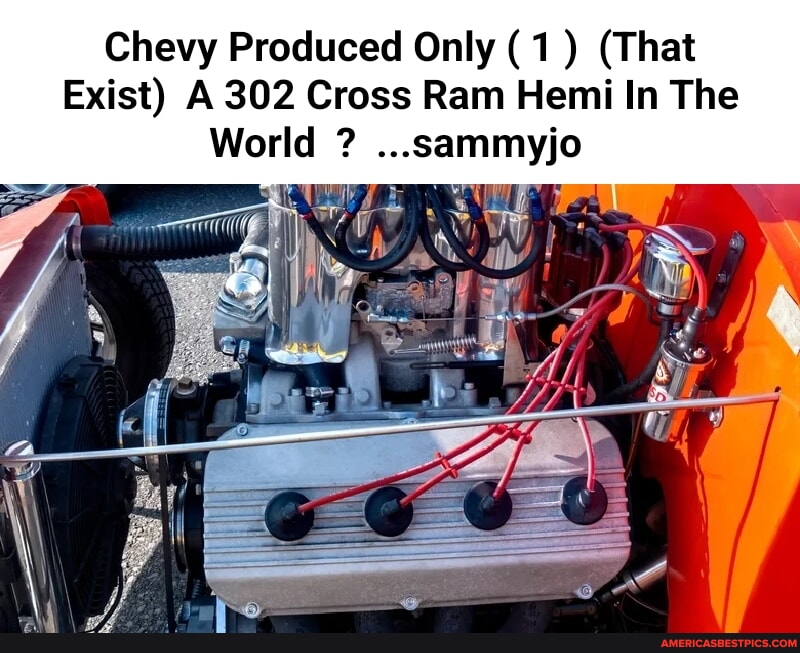 Chevy Produced Only (1) (That Exist) A 302 Cross Ram Hemi In The World ...