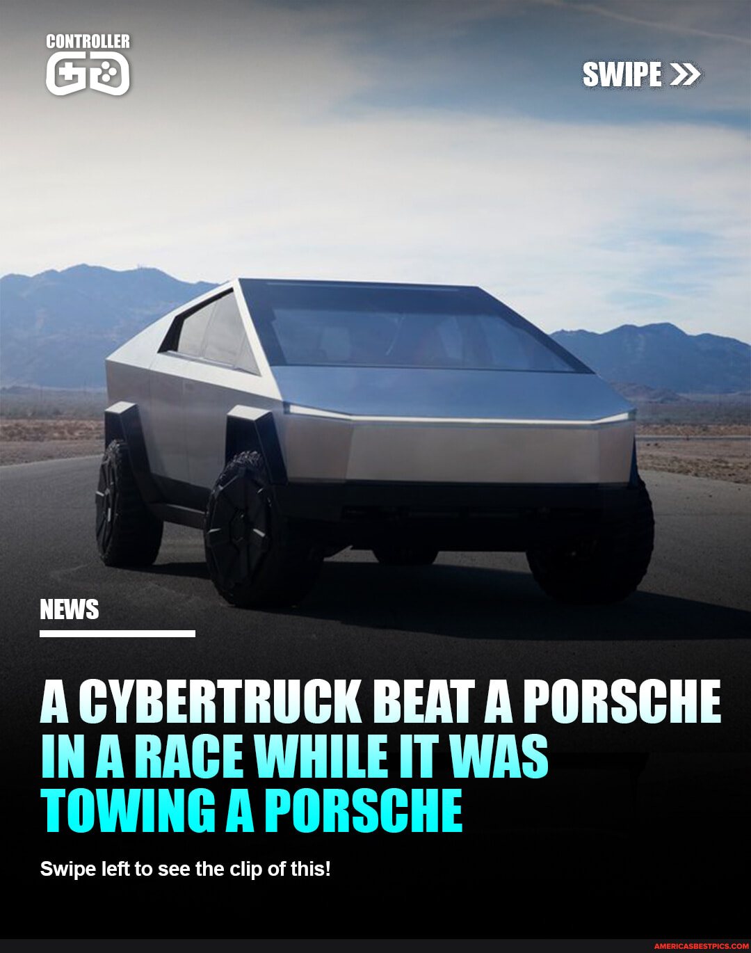 This Tesla Cybertruck raced a Porsche while towing a Porsche and it won ...