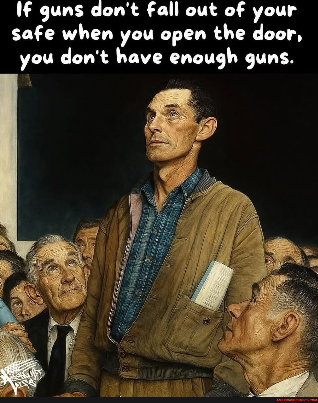 If guns don't fall out of your safe when you open the door, you don't ...