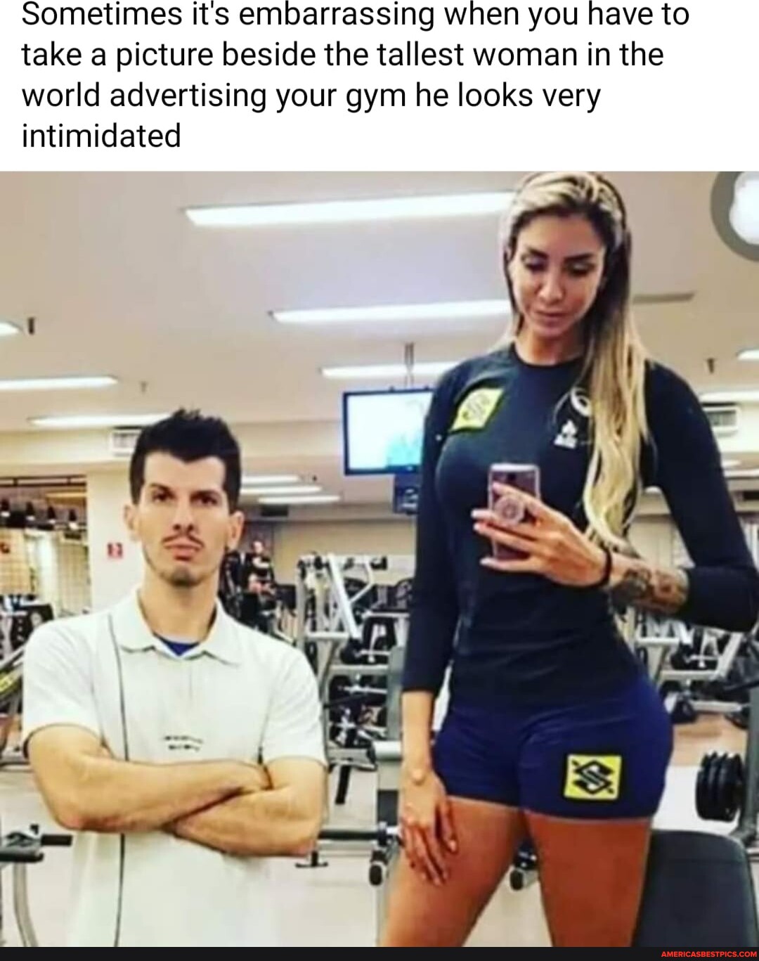 Sometimes its embarrassing when you have to take a picture beside the ...