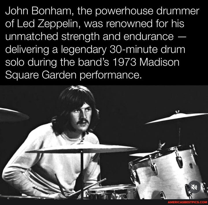 John Bonham, the powerhouse drummer of Led Zeppelin, was renowned for ...