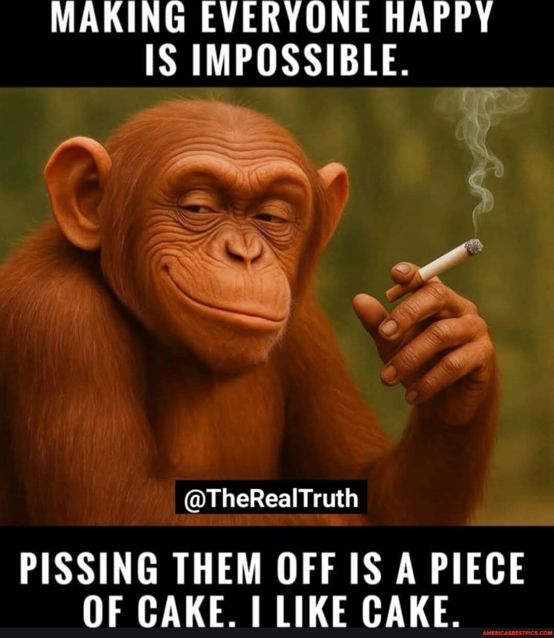 MAKING EVERYONE HAPPY IS IMPOSSIBLE. @TheRealTruth PISSING THEM OFF IS ...
