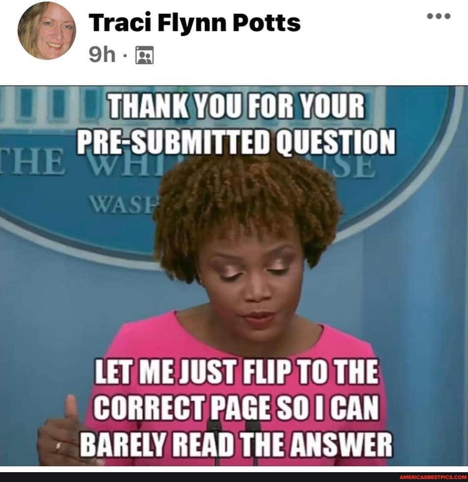Traci Flynn Potts Oh THANK YOU FOR YOUR PRE-SUBMITTED QUESTION LET ME JUST FLIP TO THE CORRECT ...