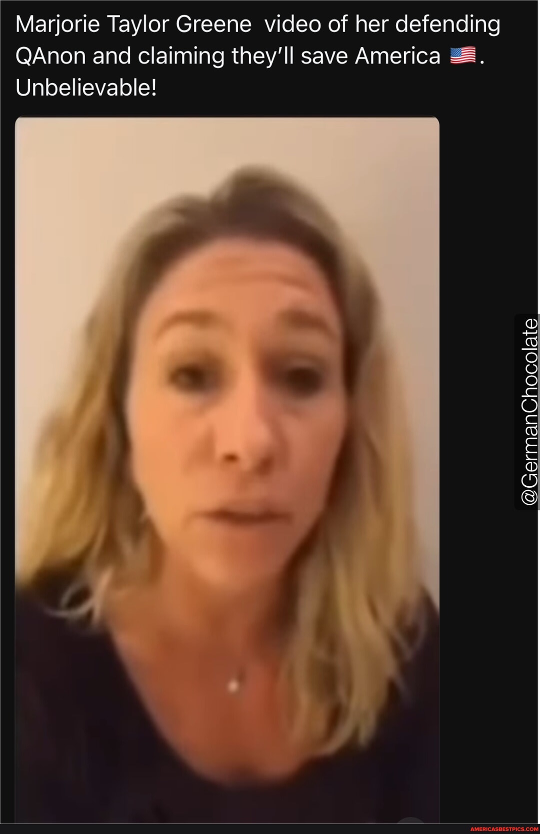 Marjorie Taylor Greene video of her defending QAnon and claiming they ...