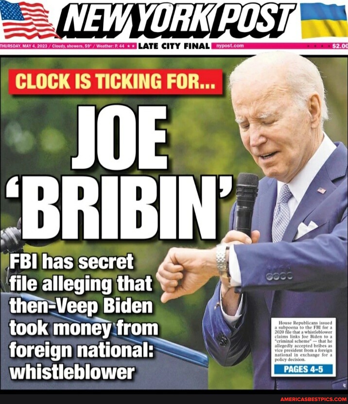CLOCK IS TICKING FOR... I 'BRIBIN:: FBI has secret -file alleging that ...