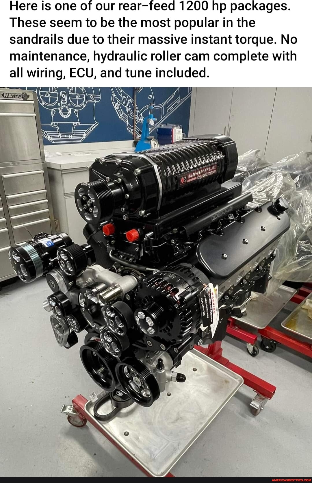 Here is one of our rear-feed 1200 hp packages. These seem to be the ...