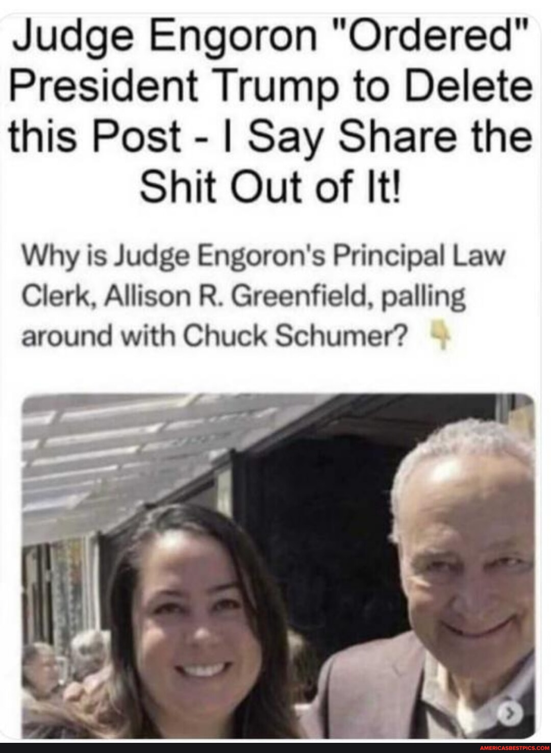 Judge Engoron "Ordered" President Trump to Delete this Post - I Say ...