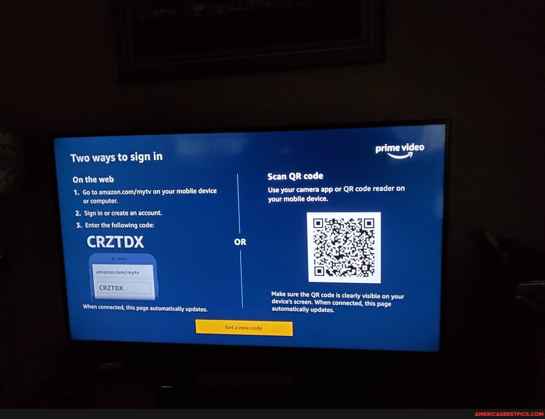 Two ways to sign in prime video On the web 'Scan QR code reader 1. Go ...