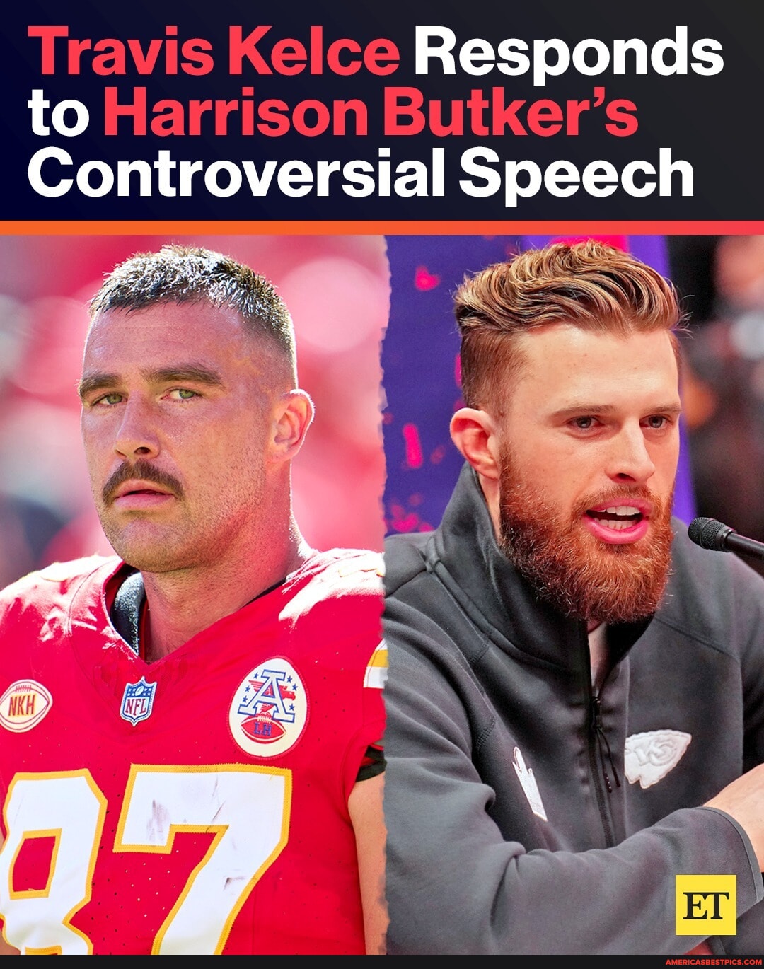 Travis Kelce is weighing in on his teammate Harrison Butker’s controversial graduation speech ...