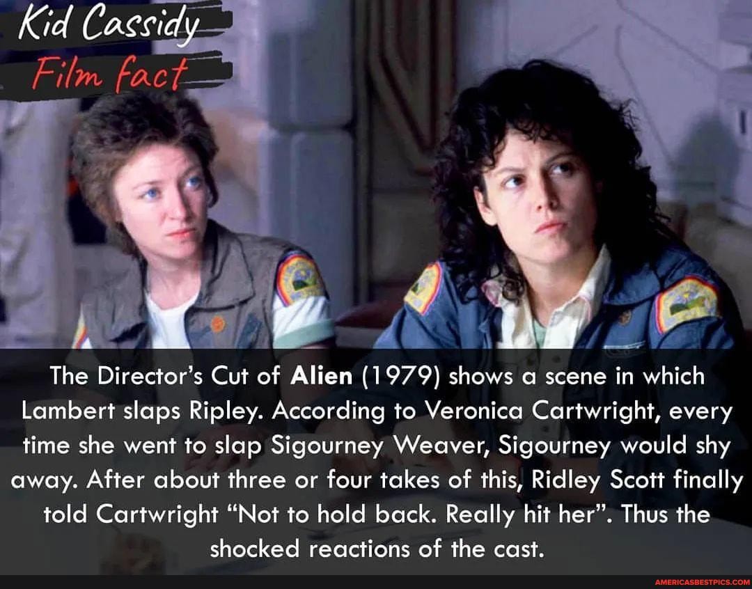 Kid Cassidy Film facf- The Director's Cut of Alien (1979) shows scene ...
