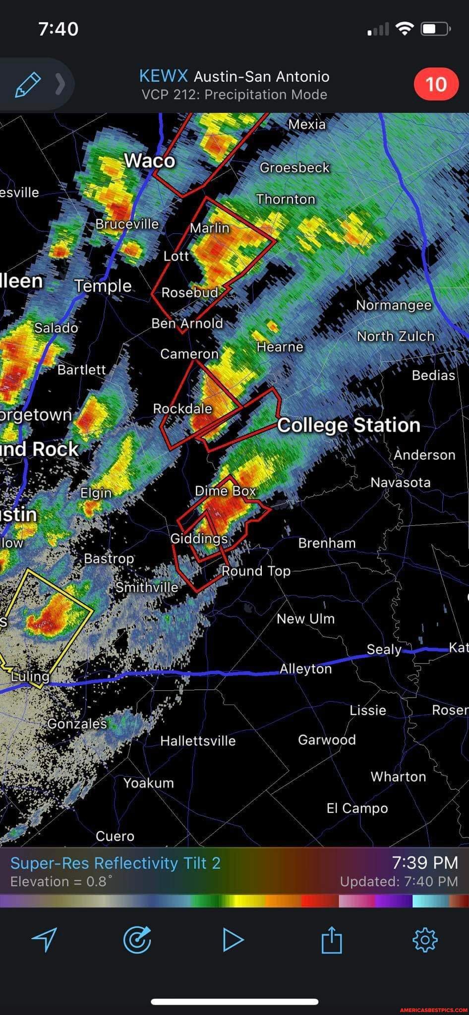 Supercells with a tornado threat will progress across the Brazos Valley ...