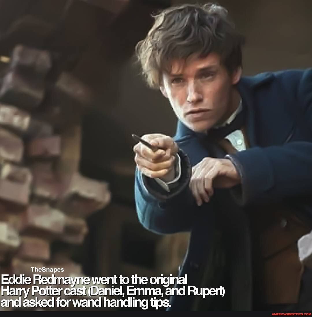 Eddie Recimayne went to the original Harry Potter cast (Daniel, Emma ...