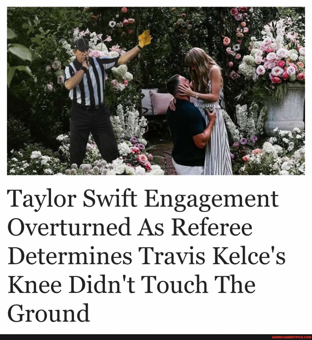 Taylor Swift Engagement Overturned As Referee Determines Travis Kelce's ...