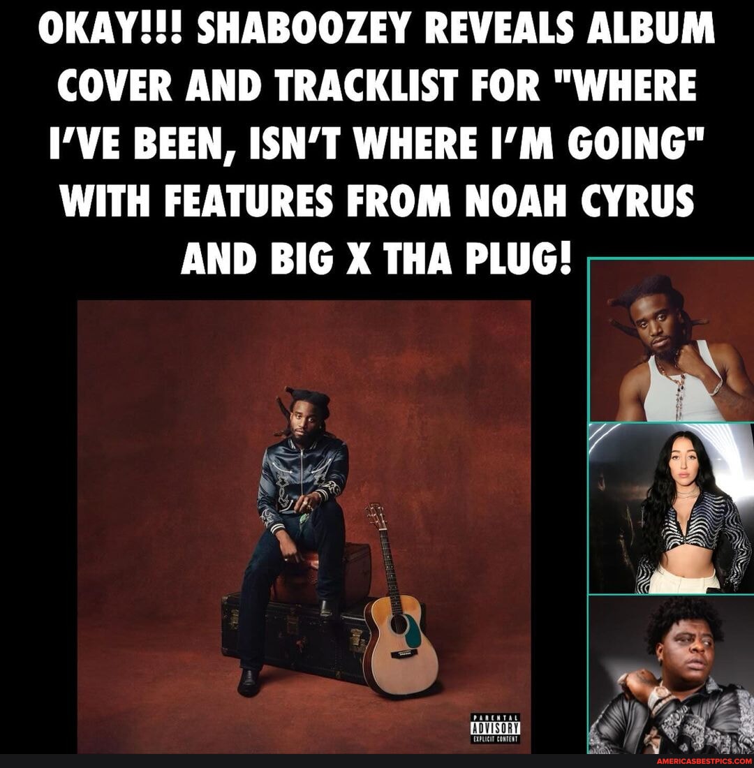 @shaboozey has revealed the cover art and tracklist of his upcoming ...