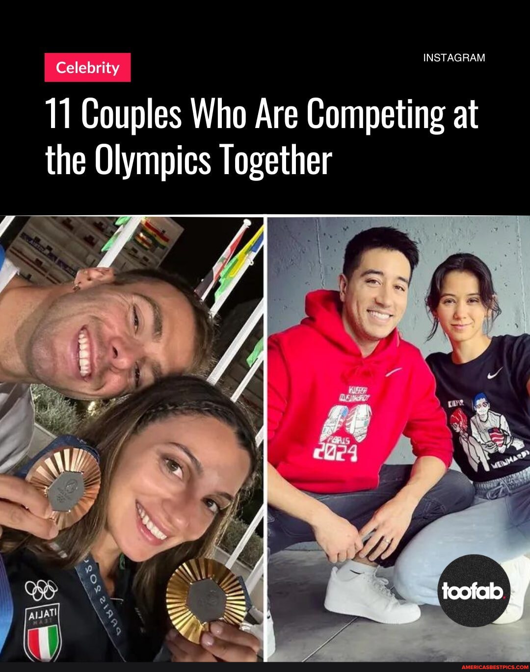 One couple won medals less than an hour apart from each other, while ...