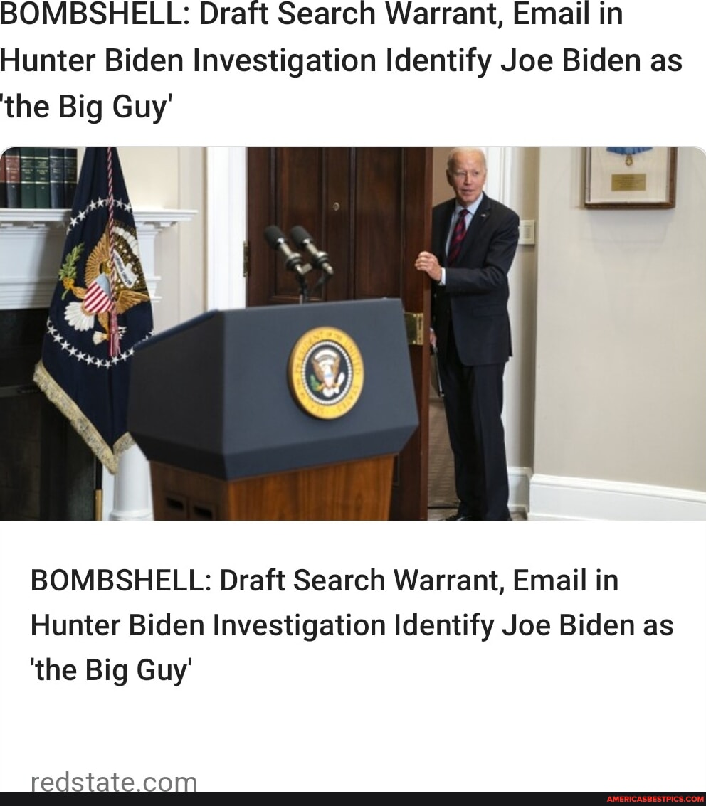 BOMBSHELL: Draft Search Warrant, Email in Hunter Biden Investigation ...