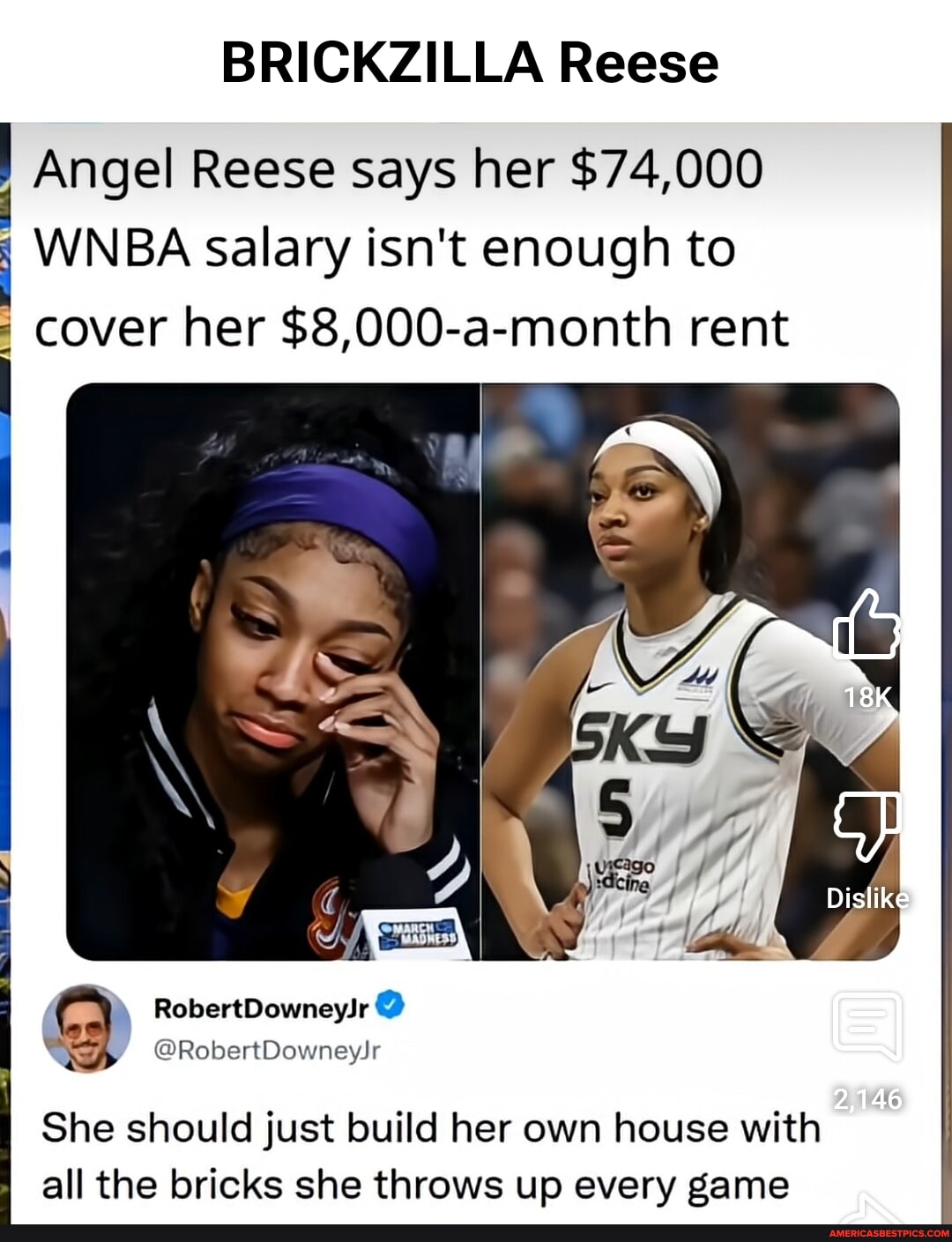 BRICKZILLA Reese I Angel Reese says her $74,000 WNBA salary isn't ...