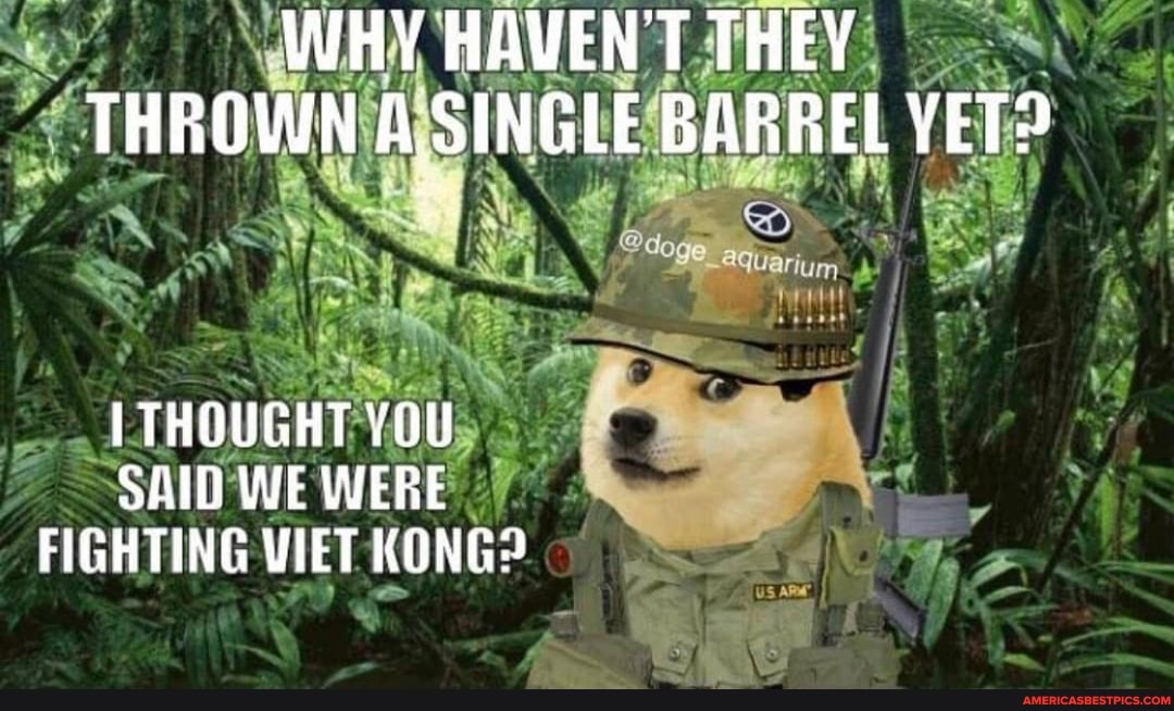 WHY HAVEN T THEY THROWN A.SINGLE BARREL VET? THOUGHT YOU SAID WE WERE ...