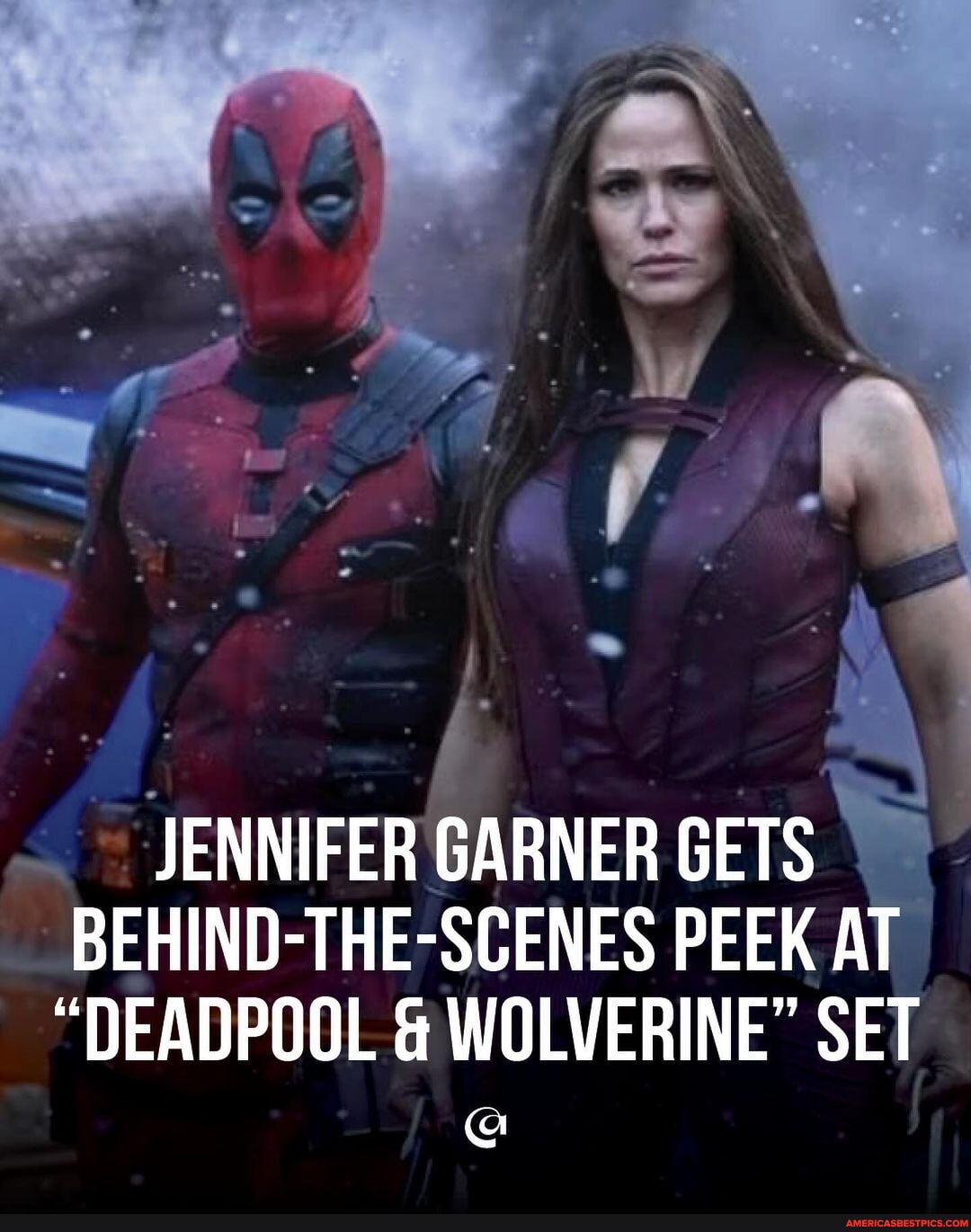 Actress Jennifer Garner was given an exclusive look at the set of the upcoming “Deadpool ...