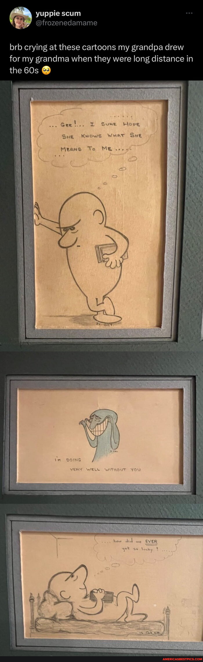 Yuppie scum en brb crying at these cartoons my grandpa drew for my ...