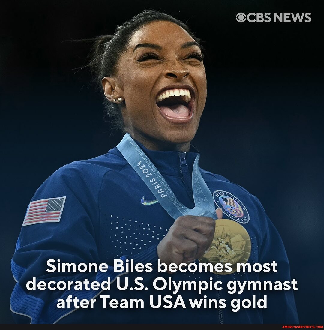 Simone Biles has become the most decorated American Olympic gymnast of ...