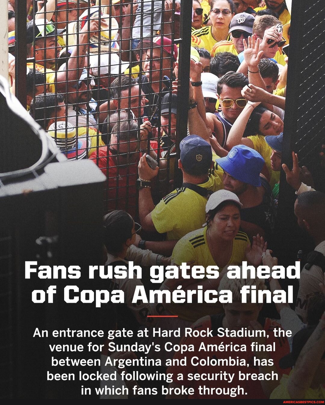 A security guard manning an interior entrance to the stadium confirmed ...