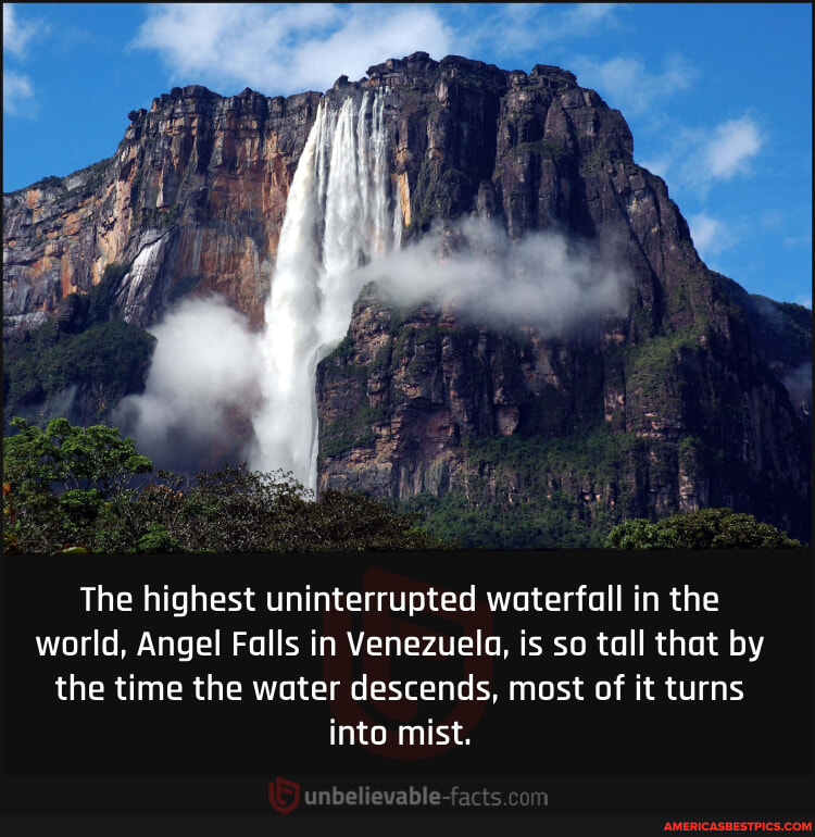 N/A - The highest uninterrupted waterfall in the world, Angel Falls in ...