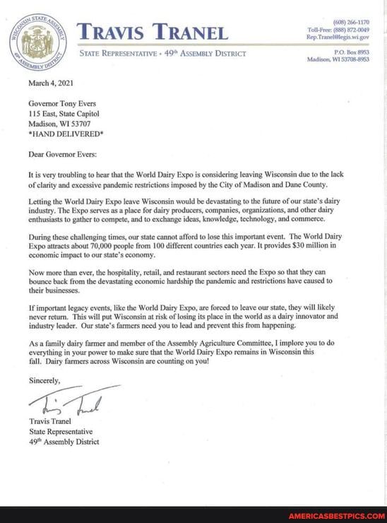 TRAvIs TRANEL 'STATE REPRESENTATIVE 49* AsseMBLy DistRict March 4, Fast ...