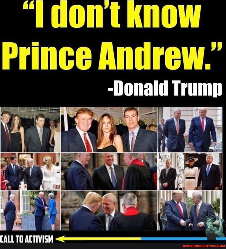Don t KnOw Pri nce Andrew." Donald Trump CALL TO ACTIVISM - America’s ...