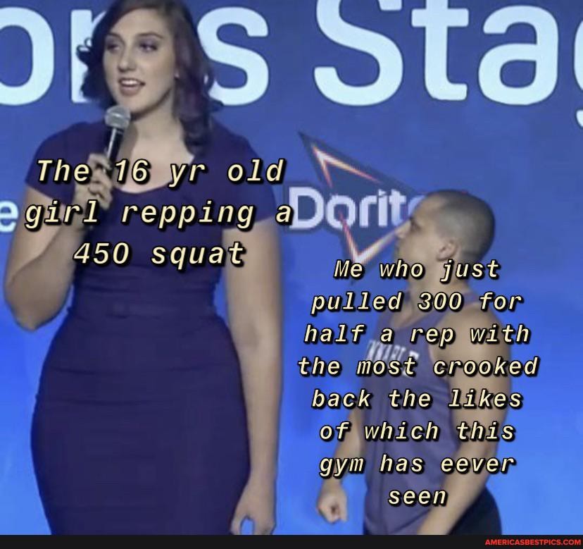 Old yr old ~ repping_a 450 squat pulled, 300 for, half,_a repywaath the ...