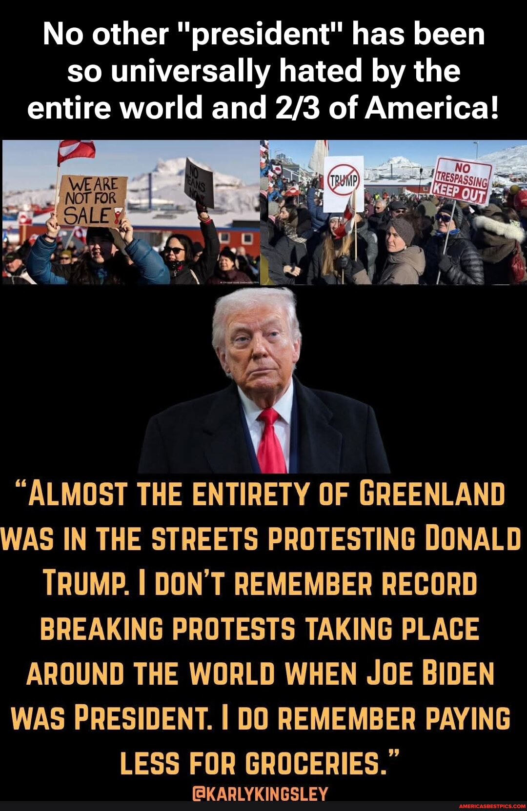 No other "president" has been so universally hated by the entire world ...