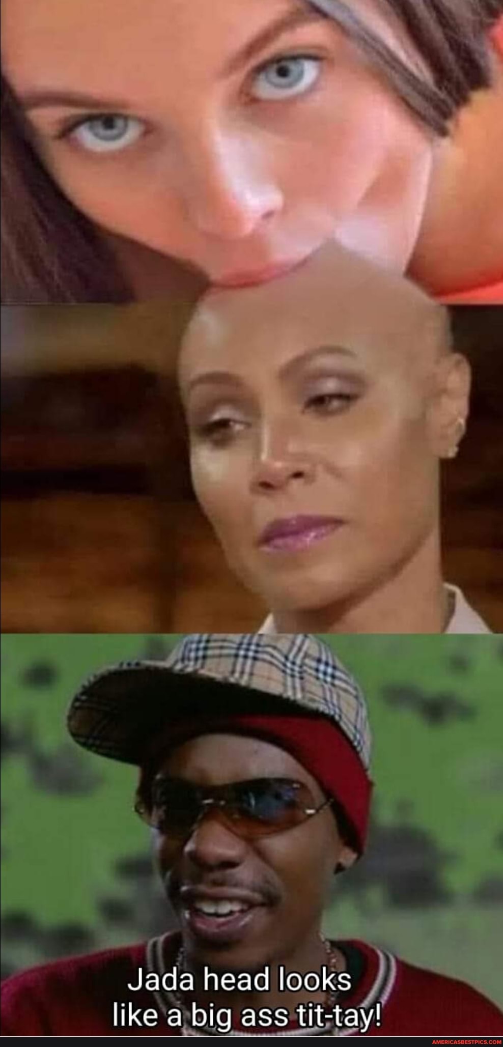 Jada head looks like a big ass tit-tay! - America’s best pics and videos
