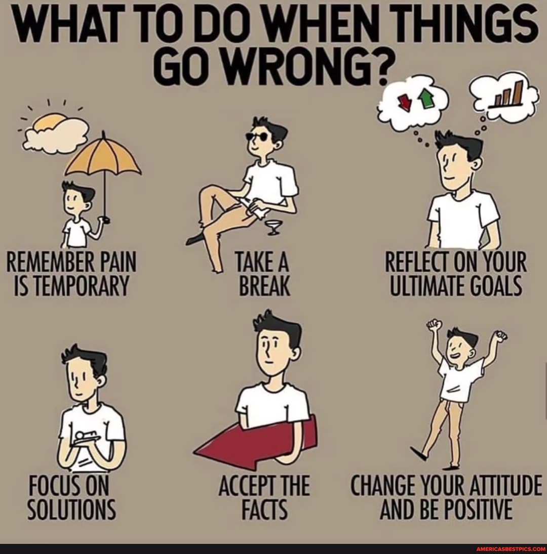 WHAT TO DO WHEN THINGS GO W RONG? REMEMBER PAIN TAKE A REFLECT ON YOUR ...