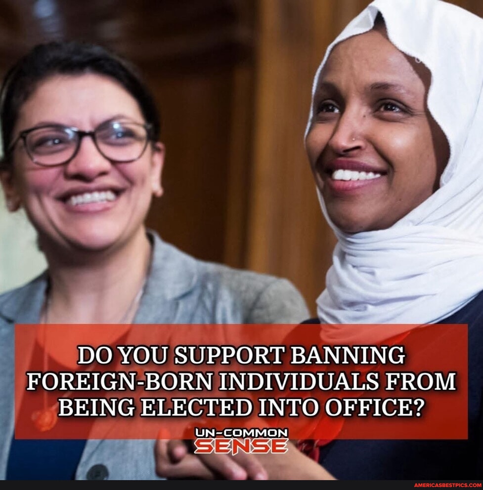 "DO YOU SUPPORT BANNING FOREIGN-BORN INDIVIDUALS FROM BEING ELECTED ...